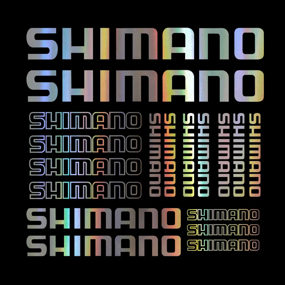 For Shimano Vinyl Decals Stickers Sheet Bike Frame Cycle Cycling ...