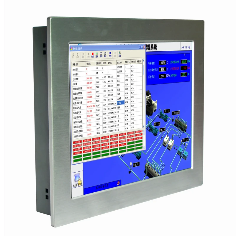 15" Touch Screen Industrial Panel Pc All-in-one Pc 4gb Ram 64gb Ssd ...