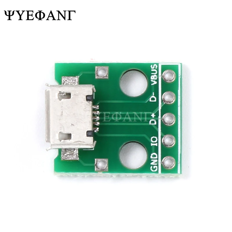 5pcs-Micro-Usb-To-DIP-Adapter-Connector-5pin-Female-Connector-Module ...