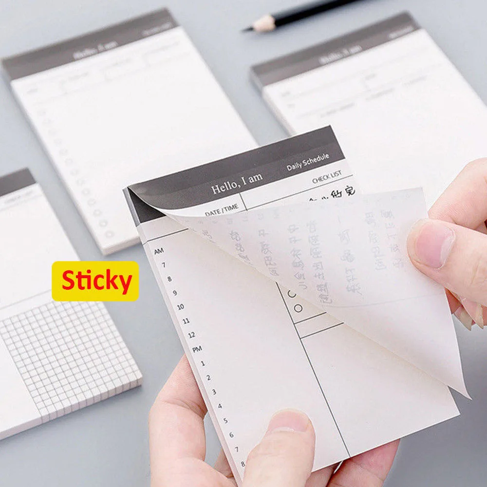 Small Paper Memo Pad Daily Planner Office Desk Check List Notepad To Do 