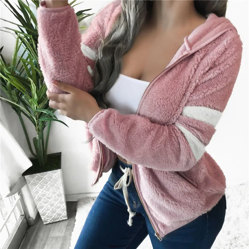 Chaqueta para invierno con forro polar para mujer, Tops de invierno ...