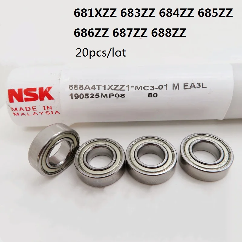 Original-NSK-high-speed-ball-bearing-681XZZ-683ZZ-684ZZ-685ZZ-686ZZ ...