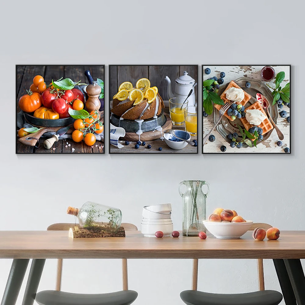 Framed Fruit Pictures Kitchen | Wall Picture Kitchen Fruit | Picture ...