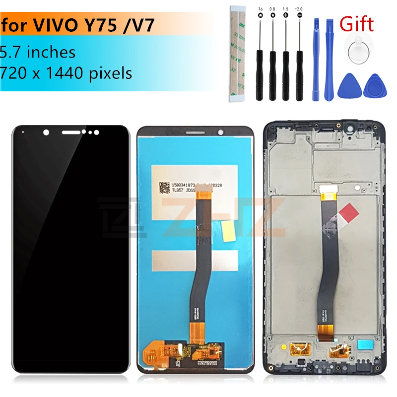 for vivo Y75 /V7 LCD display touch screen LCD digitizer assembly with ...