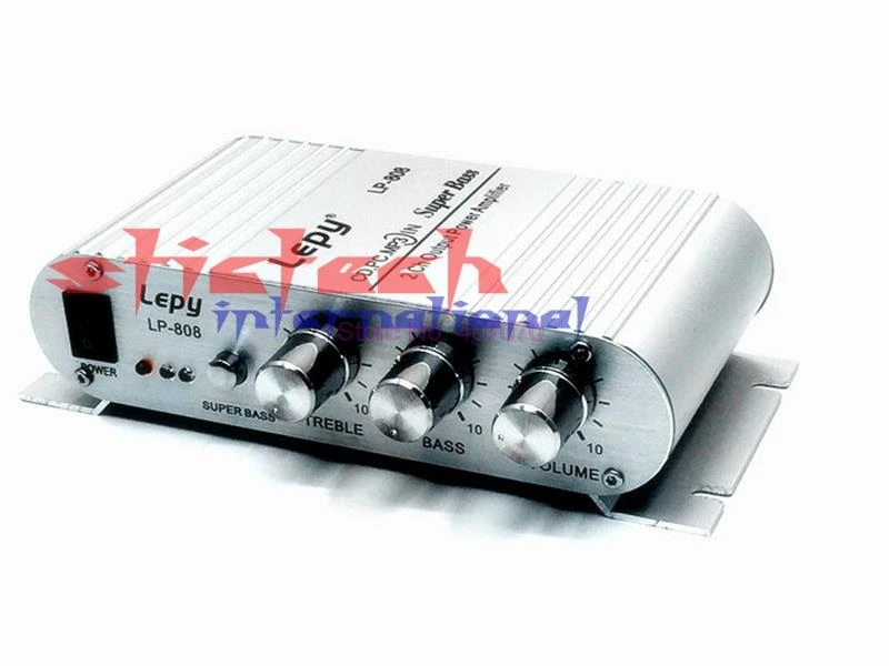 Miniamplificador estéreo Hi Fi LP 808, 20W, X2, RMS, para casa, coche ...