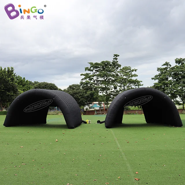 Customized 4X4x3 Meters Inflatable Black Tunnel Tent For Outdoor ...