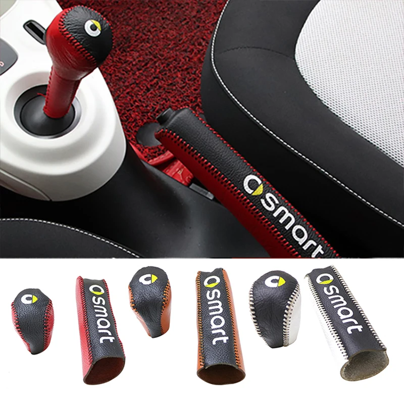 Car-Gear-Shift-Handbrake-Shift-lever-Leather-protective-sleeve-For ...