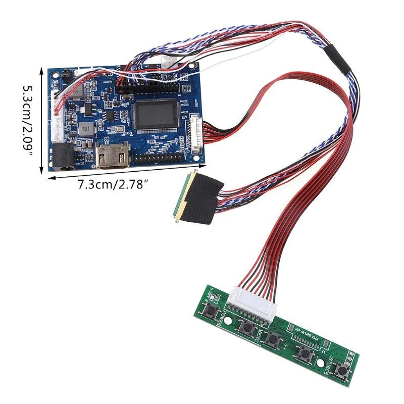 1Set HDMI 호환 Lvds 컨트롤러 보드 40Pin 케이블 키트 (Raspberry PI 3 용)|휴대용 스피커 ...