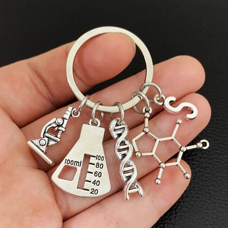 Personalise-Doctor-Molecular-DNA-Microscope-Keychain-Science-Microscop ...