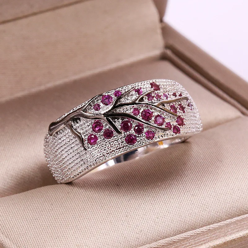Fashion Shiny Tree Branch Ring Of Colorful Crystal Zircon Branch Rings ...