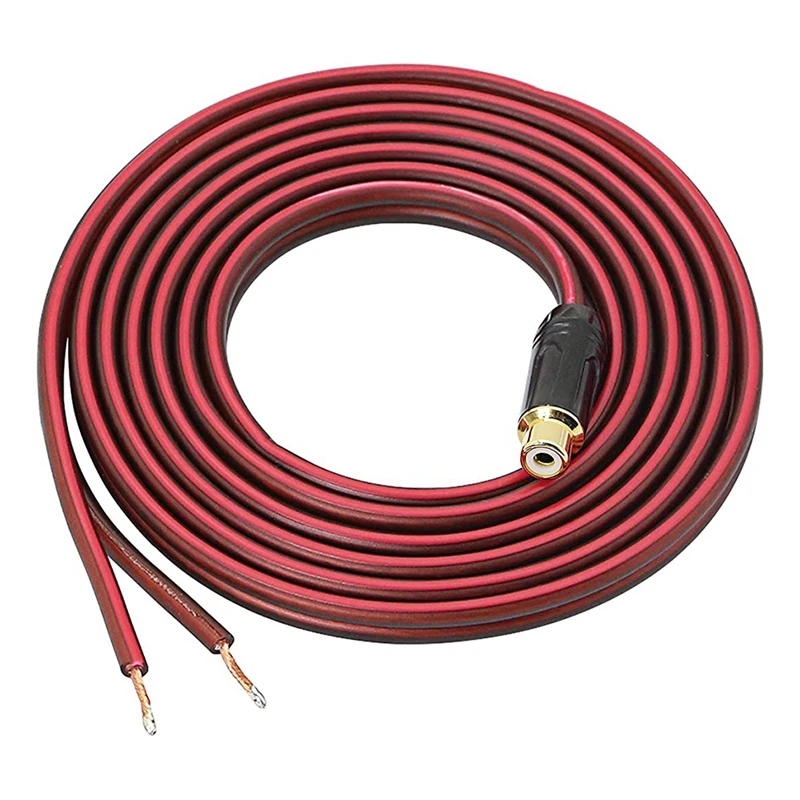 RCA Speaker Cable Bare Wire Speaker Wire to RCA Plug, Replace RCA Plug ...