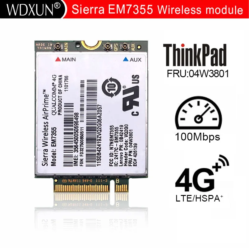 Sierra Wireless Airprime Em7355 Qualcom Gobi5000 Ngff 4g Lte Module For ...