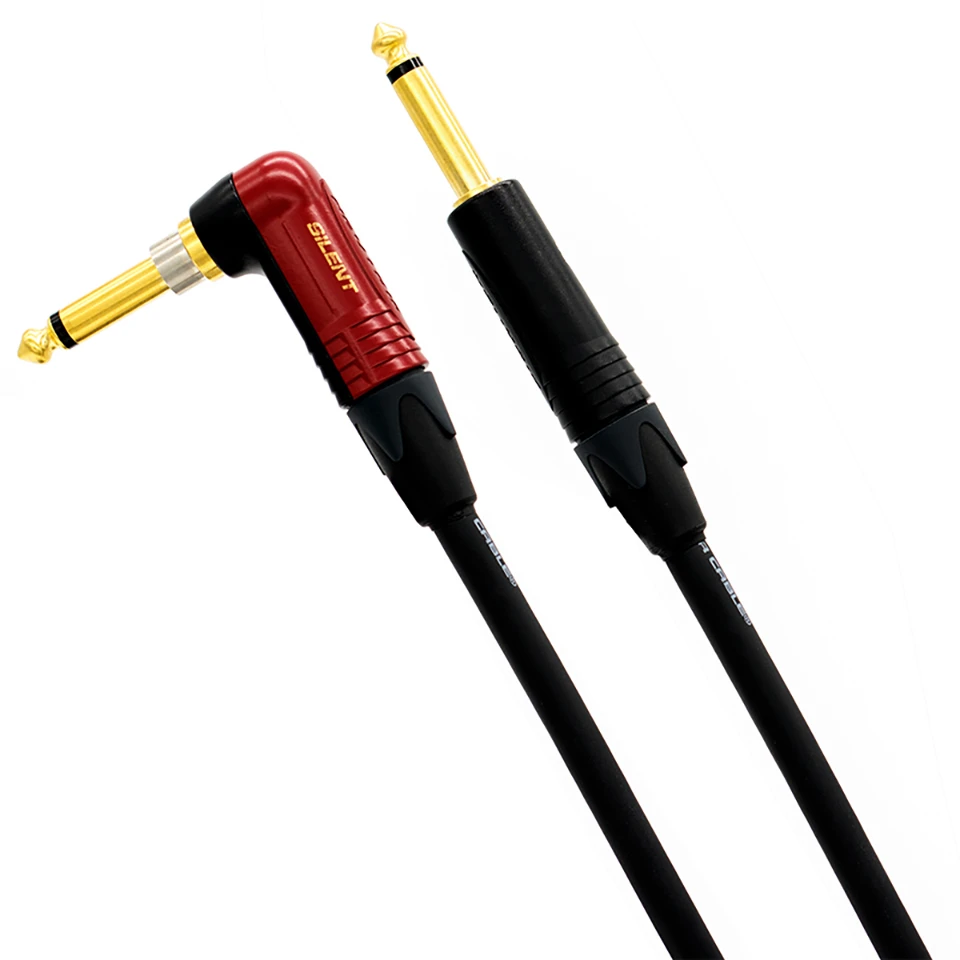 Professional 6.35mm Noise Reduction Electric Guitar Instrument Cable ...