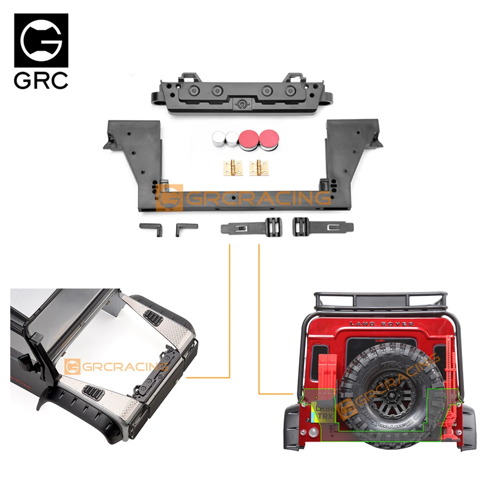 GRC Internal Fast Lock Body Mounts for Traxxas Trx4 TRX-4 Defender #G156c