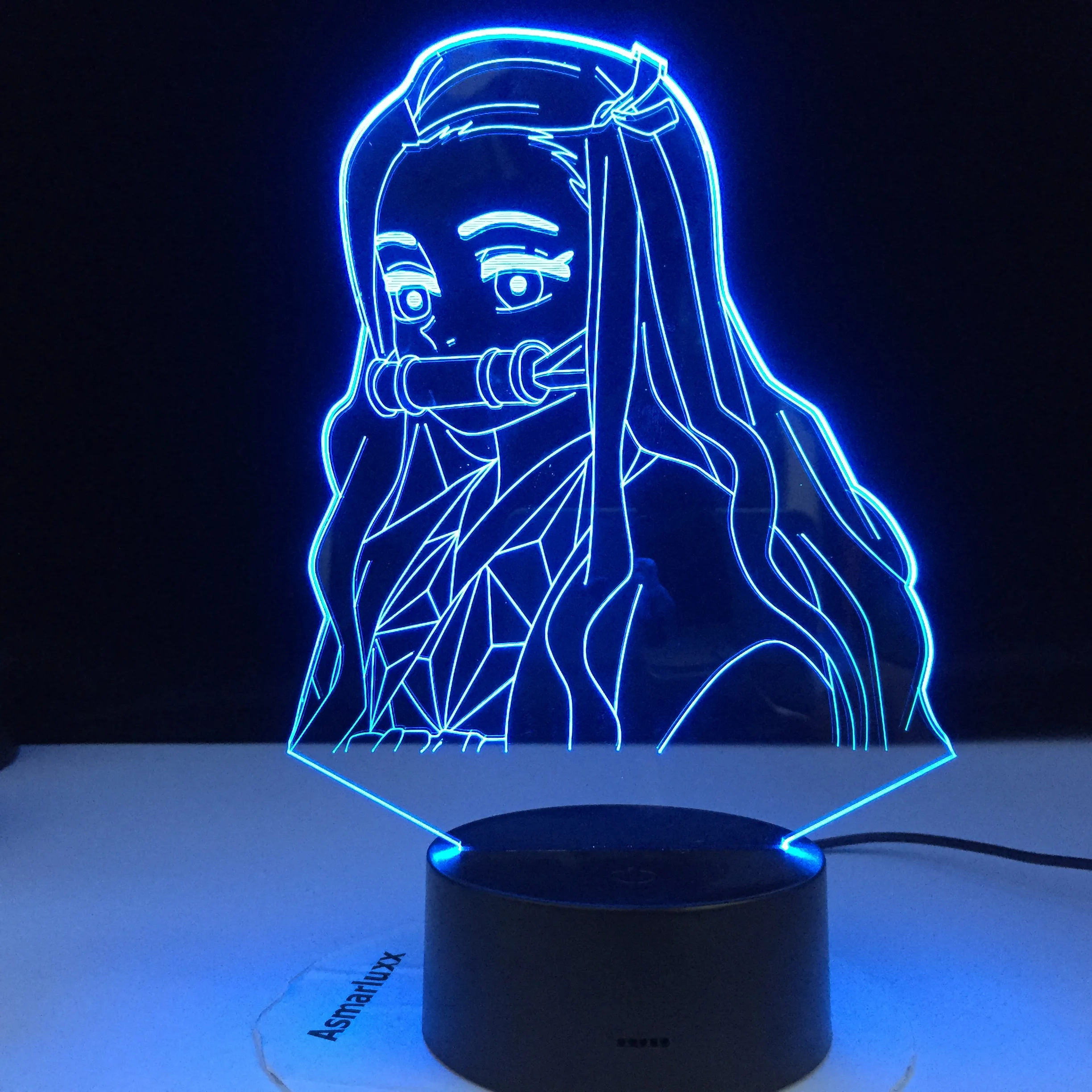 Kimetsu No Yaiba Nezuko Kamado Figure Demon Slayer Gift Led Night Light ...