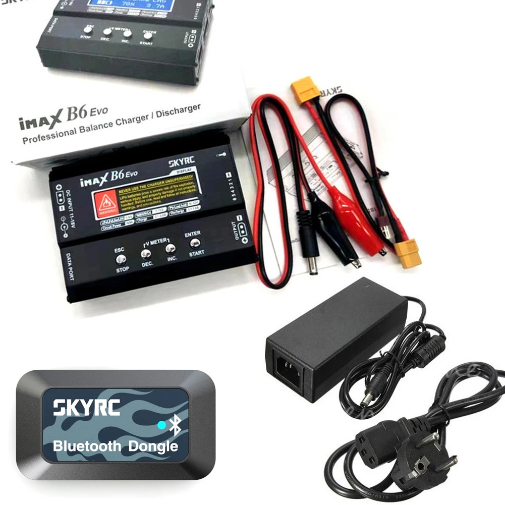SKYRC IMAX B6 EVO Balance Charger Discharger 60W 6A + 12v 5A Adapter w ...