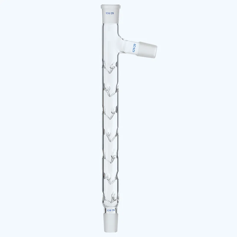 300mm,24/29 Glass Vigreux Distilling Column,W/Side Arm,Lab Chemistry ...