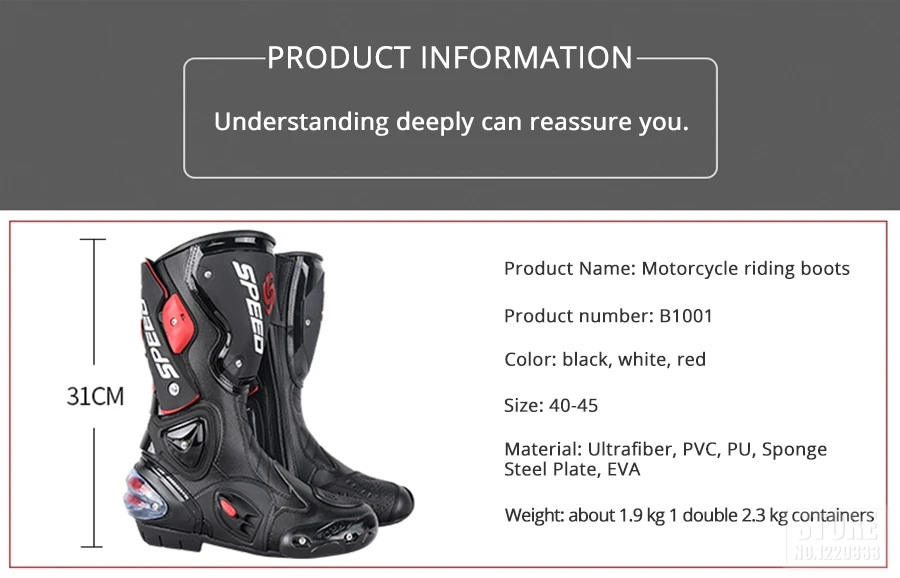 Motorcycle Boots Men Botas Moto Motorcycle Shoes Motocross Off Road ...
