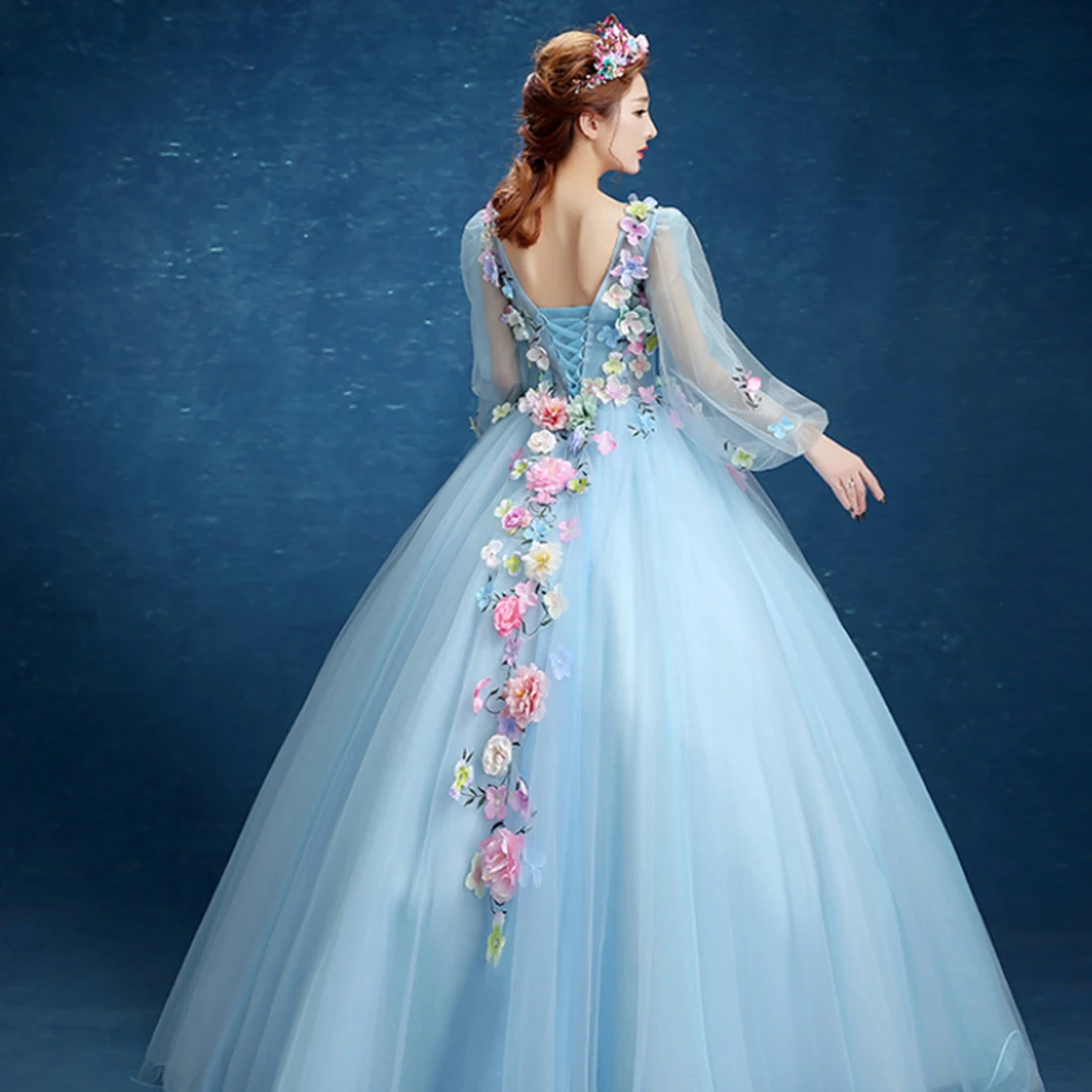 Blue Violet Color Dress