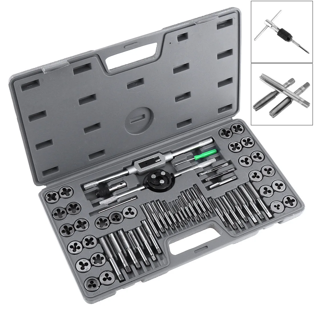 60pcs/set Multifunction Tap and Die Set Alloy Steel Metric and British ...