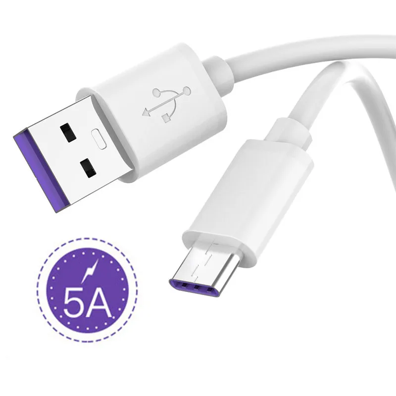 Cable USB tipo C de carga rápida para Huawei, Cable de carga rápida de 18W, 2m, 5A, para Huawei ...