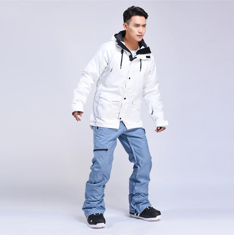 Mens White Snowboard Jackets