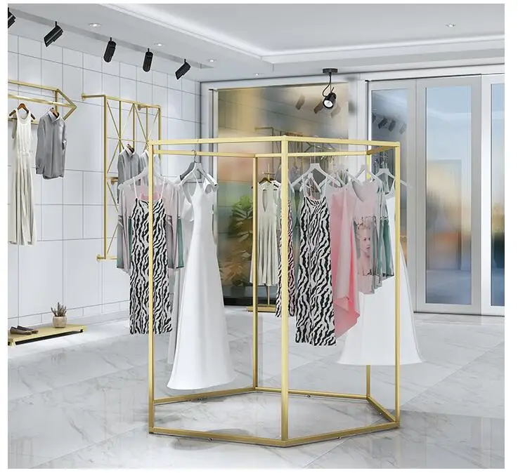 Golden-clothing-store-Nakajima-display-stand-floor-creative-diamond ...