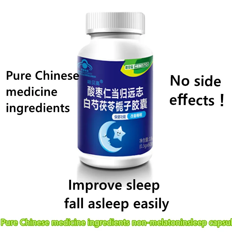 60 Pills Non-melatonin With Traditional Chinese Medicine Ingredients ...
