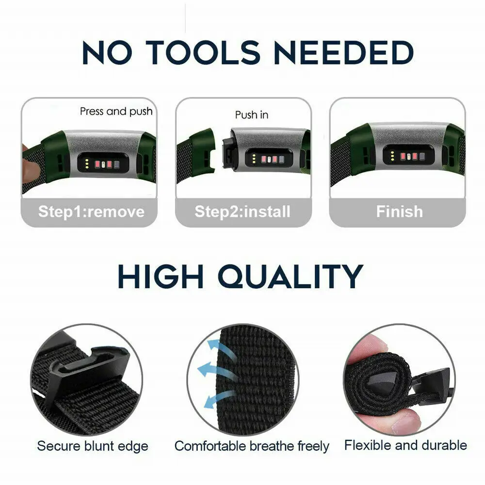 Fitbit Charge 4 Velcro Strap | FitGear NZ