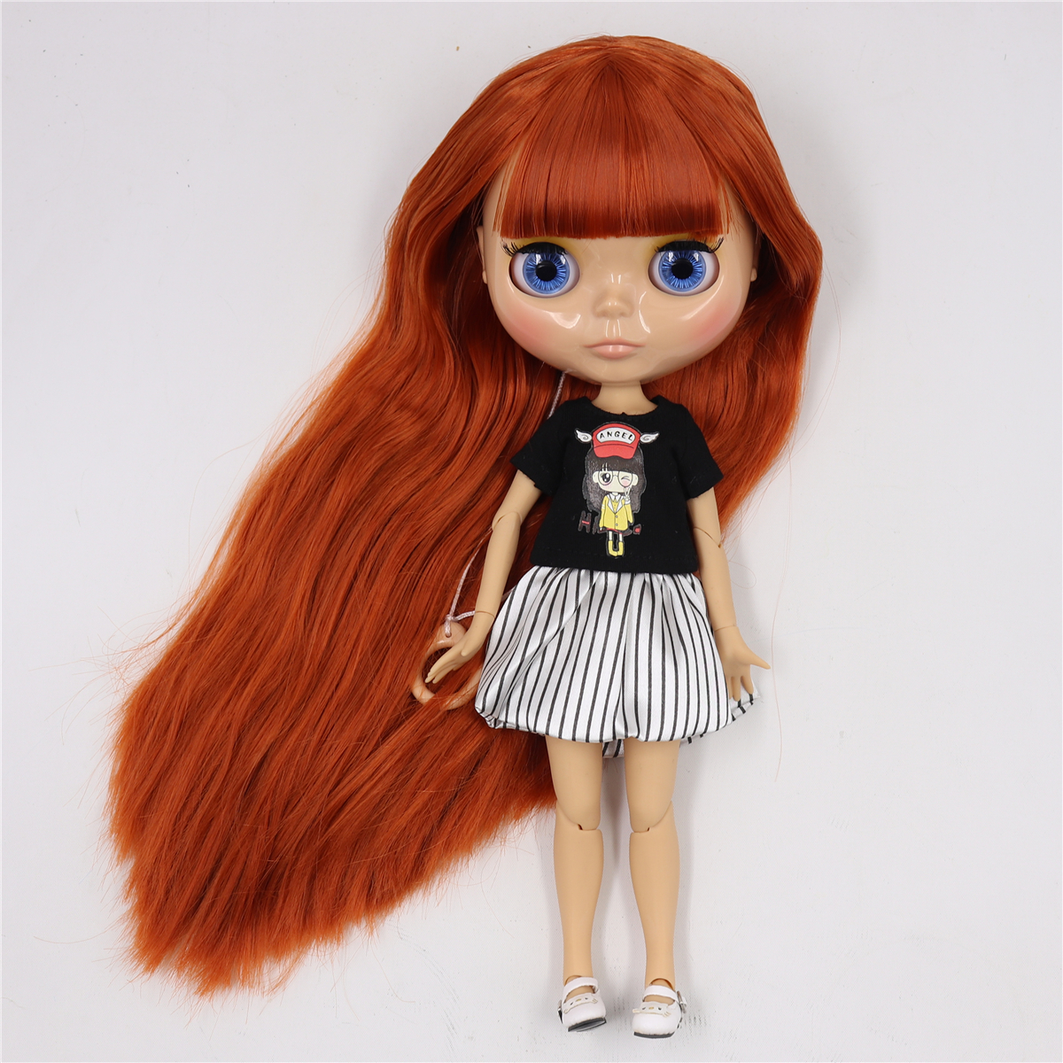 Neo Blythe Muñeca con cabello pelirrojo, piel bronceada, cara linda y ...