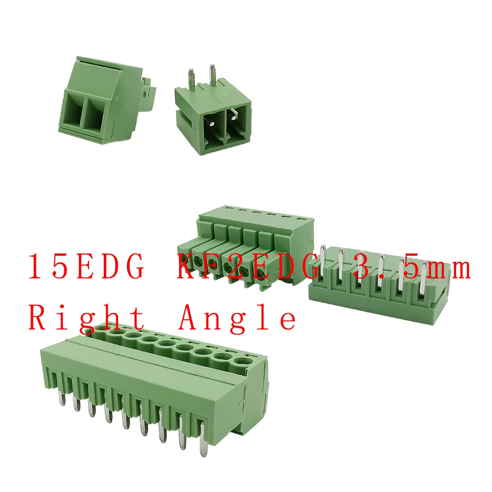5Pair-KF2EDG-15EDG-3-5mm-2-12-Pin-Right-Angle-PCB-Screw-Terminal-Blocks ...