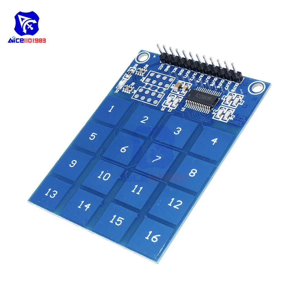 diymore 16 Keys 16 Channel TTP229 Capacitive Touch Switch Sensor Module ...