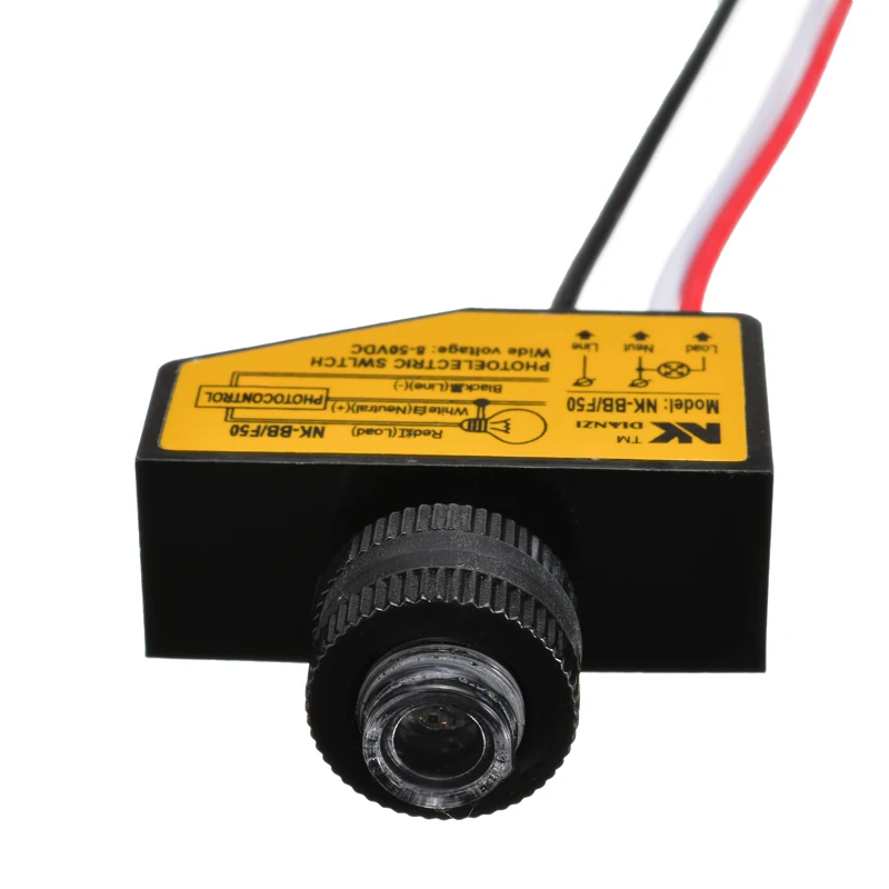 Cikonielf Photocell Switch Mini Light Switching Sensor Remote Photocell ...