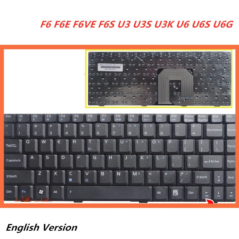 Laptop English Keyboard For Asus F6 F6E F6VE F6S U3 U3S U3K U6 U6S U6G ...