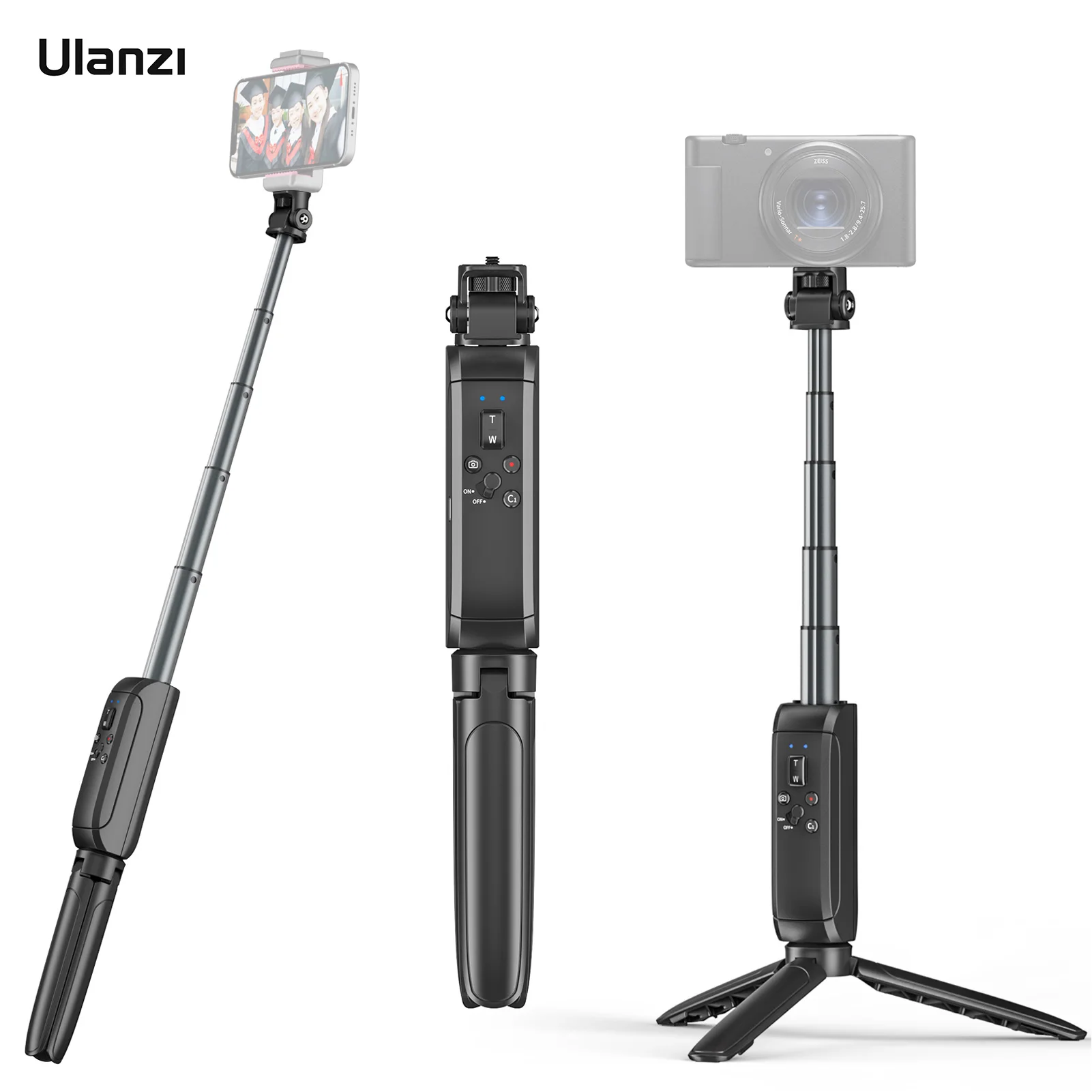 Ulanzi Mt 40 Extendable Selfie Stick Tripod Handheld Photography