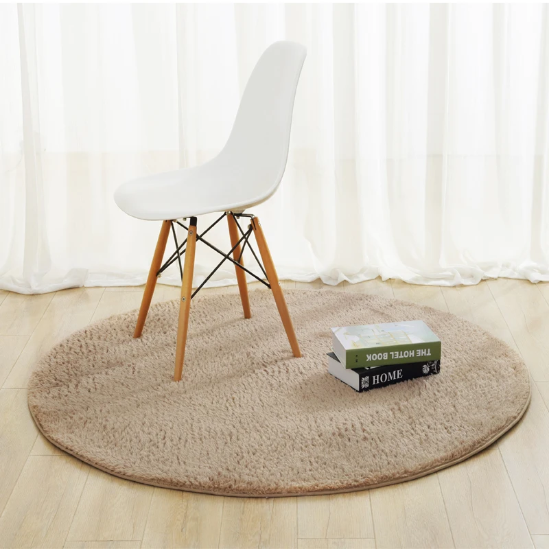 Simple round carpet bedroom coffee table living room bedside blanket ...