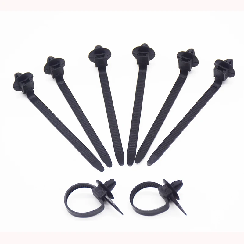 20pcs Car Cable Fastening Ties Zip Nylon Black Car Auto Cable Strap ...