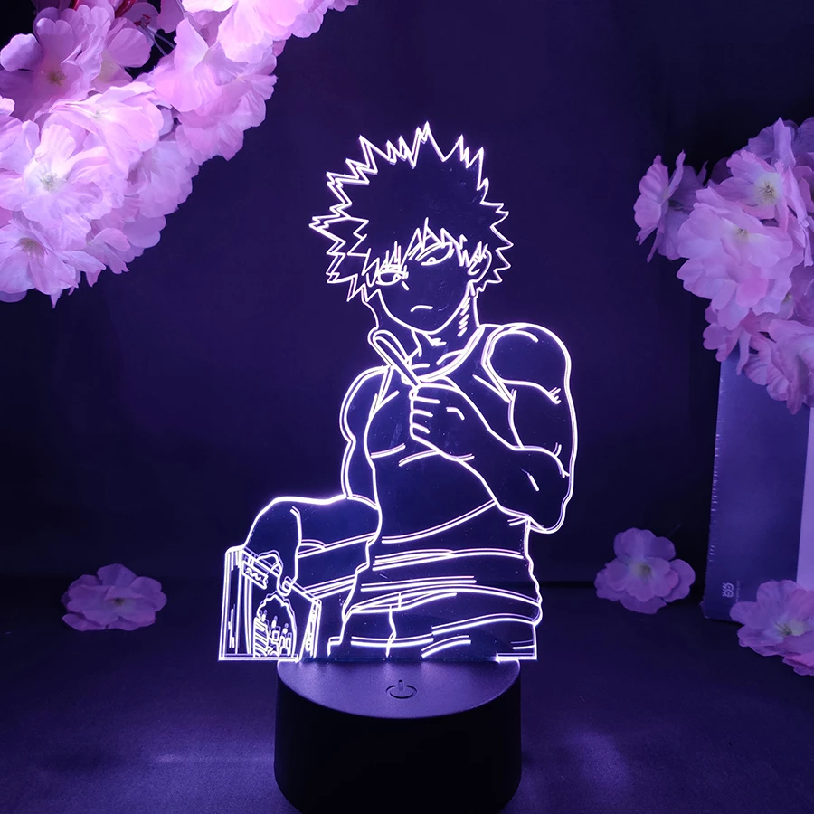 Katsuki Bakugo Led Anime Lamp Novelty Laser Engraved Acrylic Nightlight ...