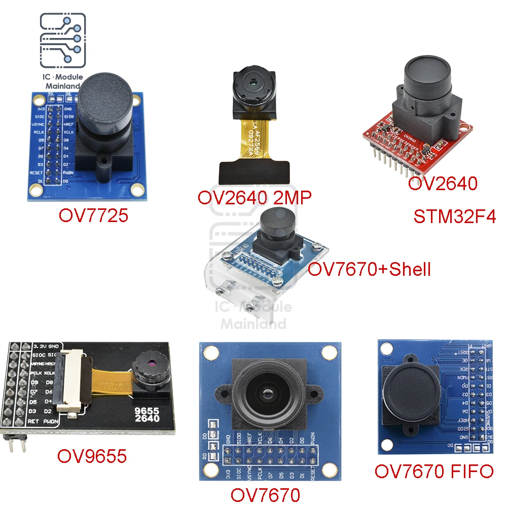Camera Module Ov7725 Ov2640-2mp Ov2640-stm32f4 Ov9655 Ov7670 Ov7670 With Fifo Shell Camera ...