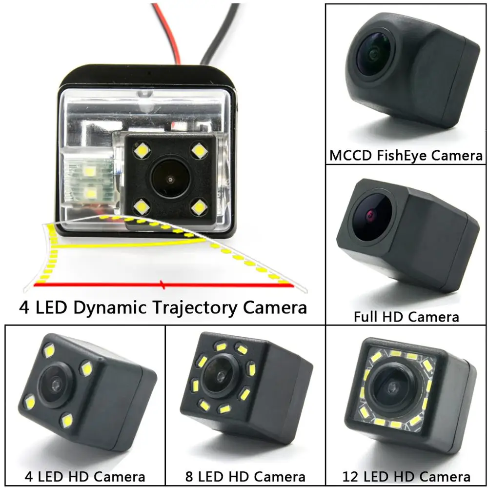 HD Dynamic Trajectory Tracks Rear View Reverse Camera for Mazda 6 ...