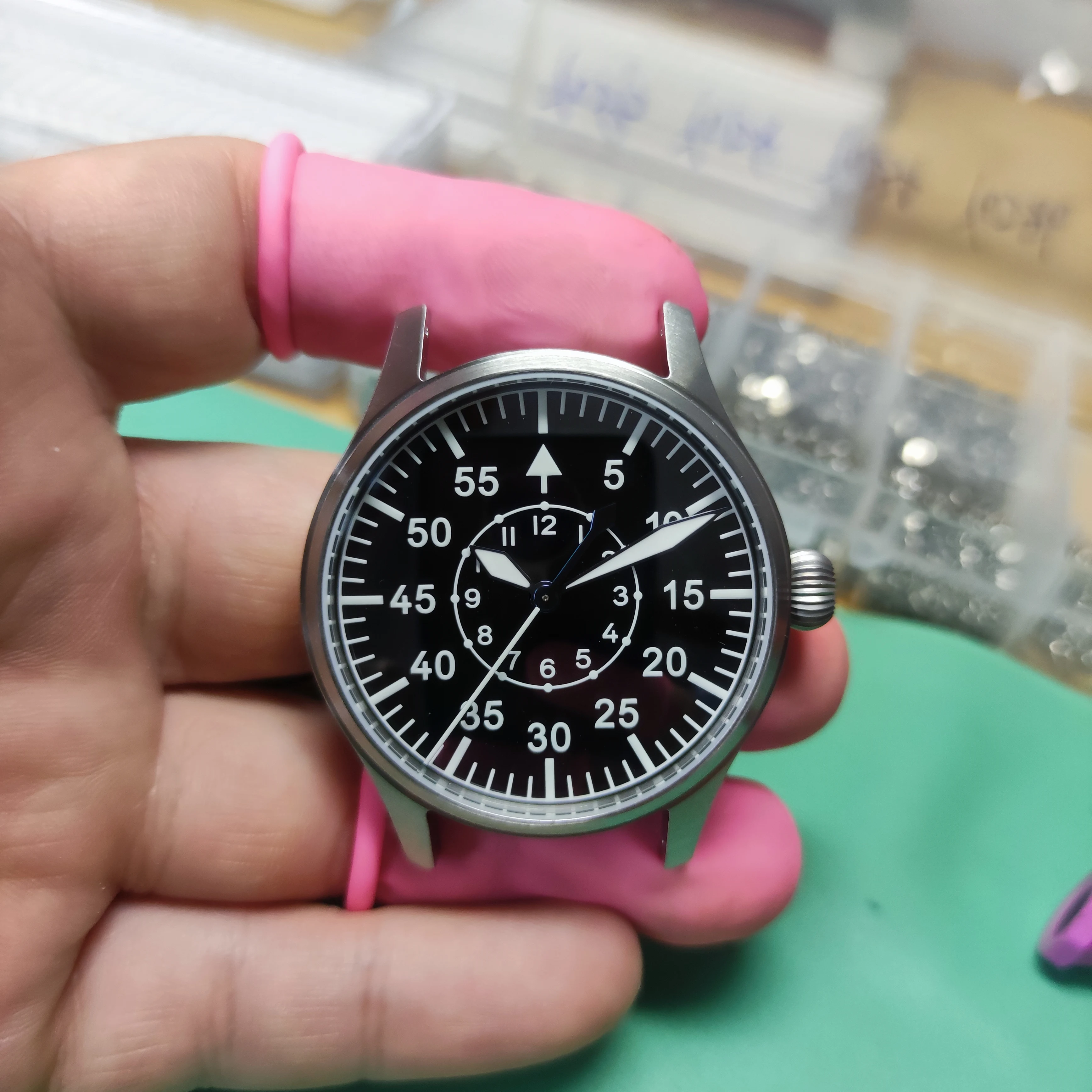 【Escapement Time】Automatic PT5000 Movement Pilot Watch with Type B ...