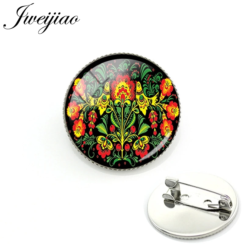 JWEIJIAO Polish Folk Art Patterns Brooches Lapel Pin Badge Classical ...