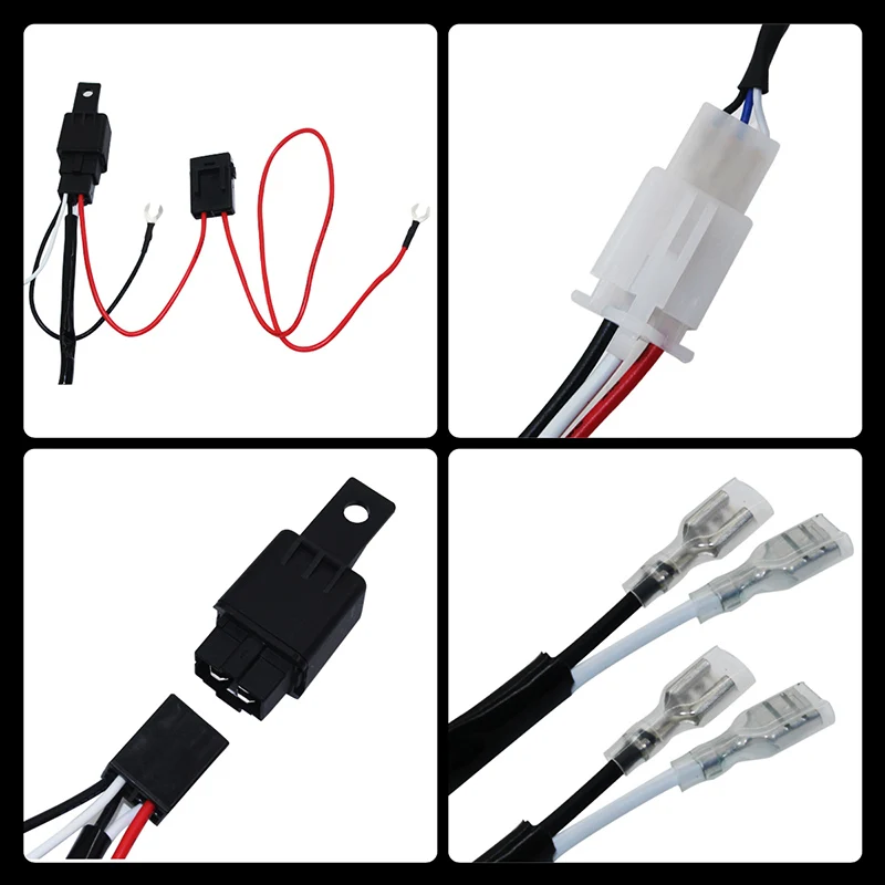 Car Auto 2m Cable Wiring Harness Kit with 40A 12V ON / OFF Fuse Switch ...