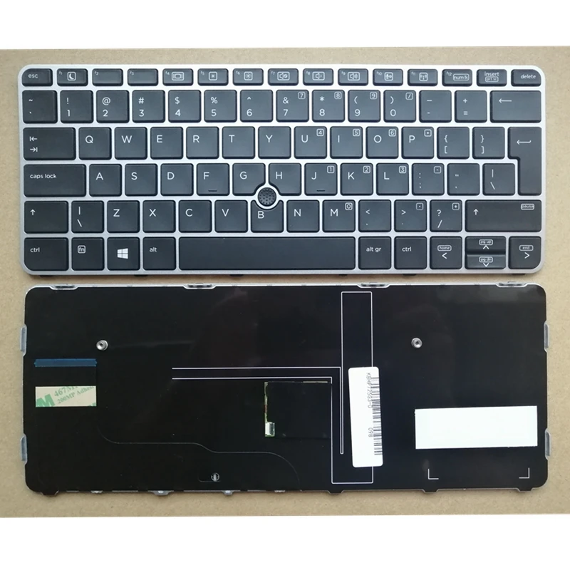 QH GZEELE US Laptop keyboard for HP elitebook 725 G3 820 828 G4 English ...