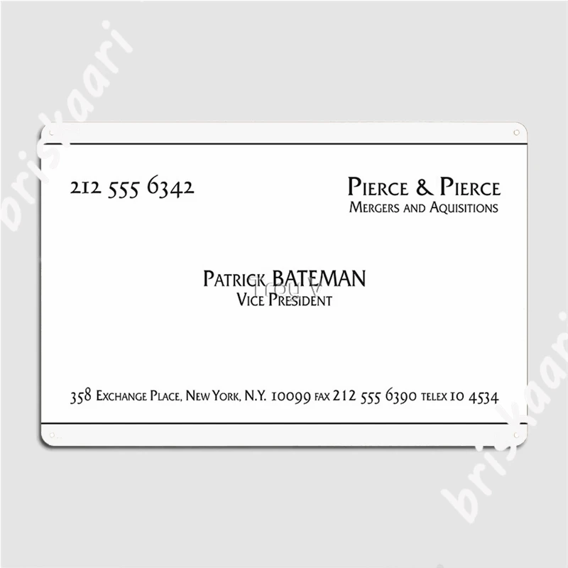 Patrick Bateman Business Card Gif