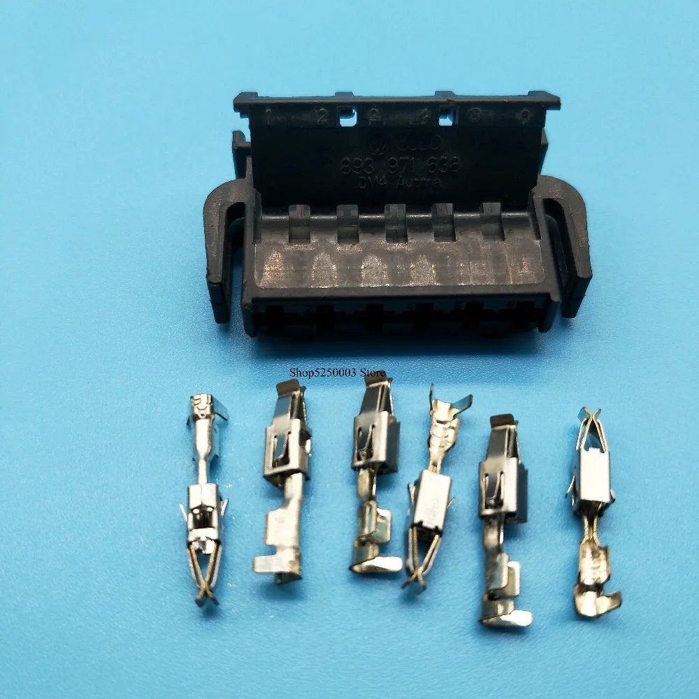 A6 A8 1994 2016 A4 S4 893971636 용 6 핀 후면 테일 라이트 램프 배선 하네스 플러그, 5 개 ...