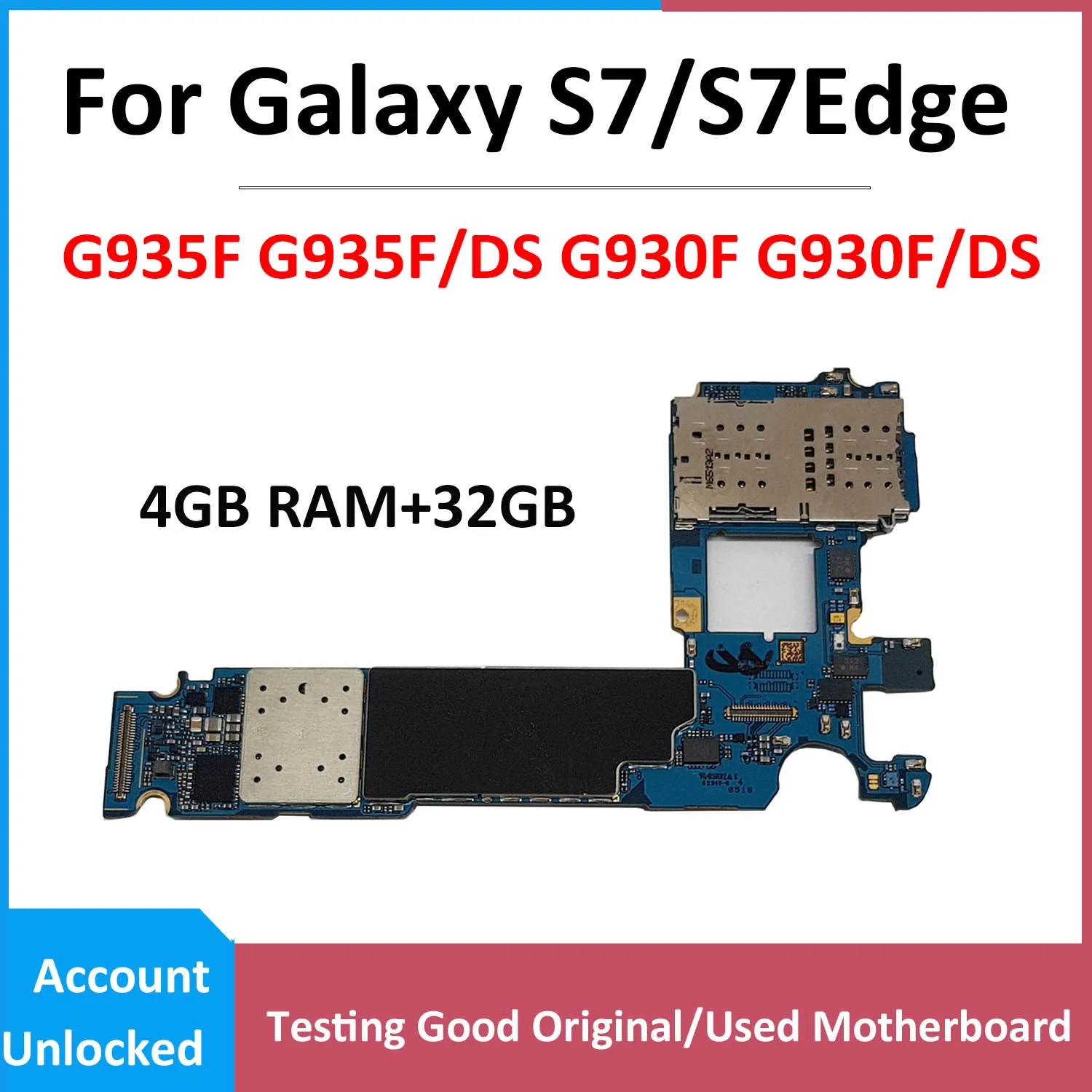 MainBoard Replacement For Samsung Galaxy S7 G930F G930FD EDGE G935F ...