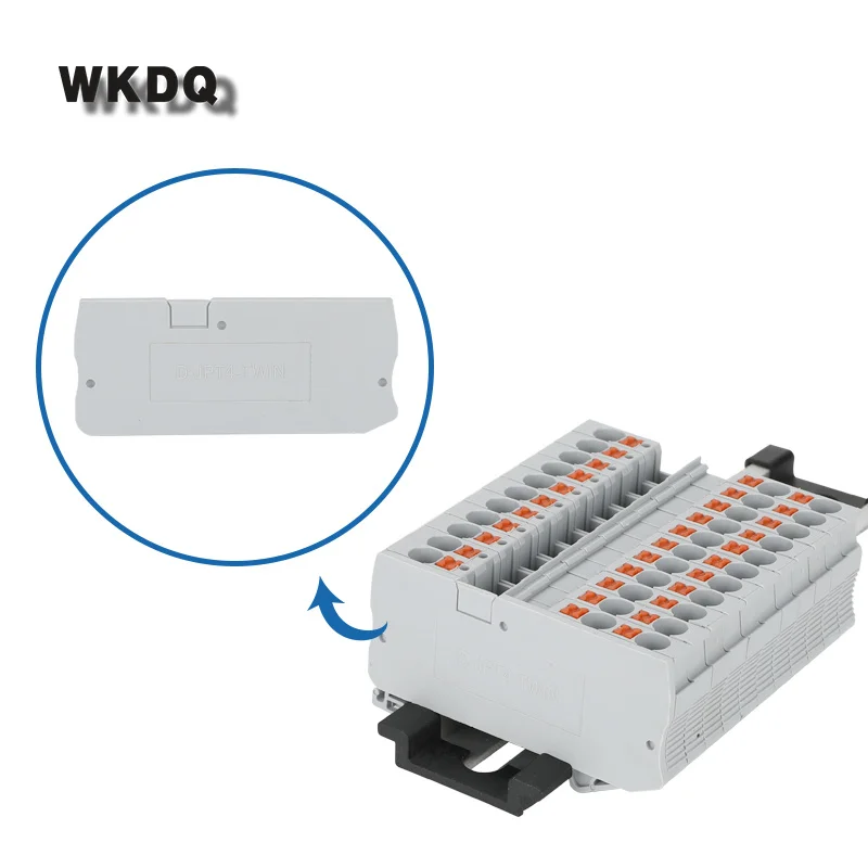 PT4 TWIN 전자 커넥터용 D PT4 TW 배리어 플레이트, DIN 레일 터미널 블록 액세서리, 플라스틱 엔드 커버 D PT ...