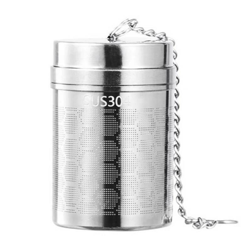 304-Stainless-Steel-Tea-Strainer-Leaf-Spice-Herbal-Reusable-Mesh-Filter ...