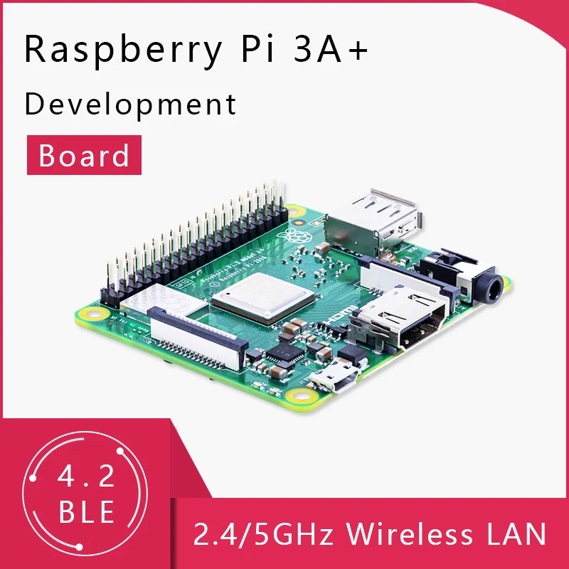 Raspberry pi 3 modelo a + plus pi 3a + com 2.4g e 5g, wifi 4.2 ...